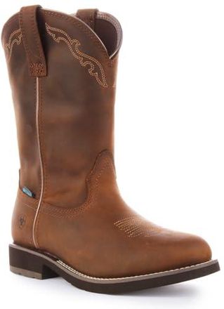Ariat Delilah Womens Waterproof Leather Western Cowboy Boot (Brun, EU 37.5)