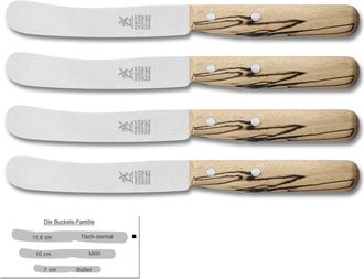 Windm&uuml;hlenmesser Buckels Messer Set 4-tlg Eisbuche