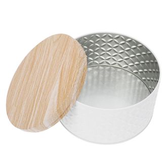 Hemoton Metall Keksdose Mit Deckel Rund 5.4 Zoll Blechdose F&uuml;r Geb&auml;ck Und Snacks Praktische Aufbewahrungsbox F&uuml;r K&uuml;che Und Kinder S&uuml;&szlig;igkeiten