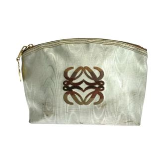 Loewe Pre-owned Anagram Nylon Pouch - - Pre-owned - Damen - Beige - ONE SIZE