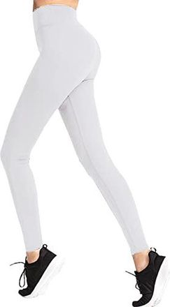 Generico Legging Scrunch pour femme - Taille haute - Couleur unie - Legging de sport long - Collants de compression - D&eacute;contract&eacute; - Confortable - Pantalon de l