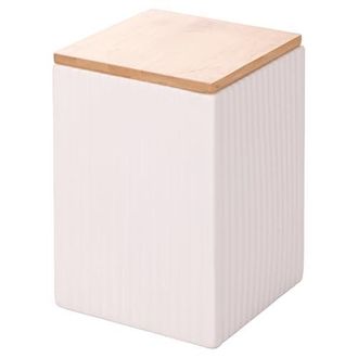 Villa D'Este Home Tivoli Vorratsdose gro&szlig; 1080ml Steinzeug Deckel Bambus Modern