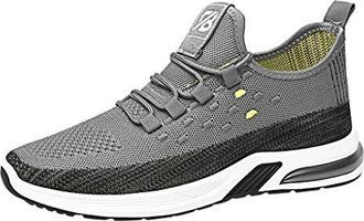 Generic Chaussures de course à pied en maille respirante pour femme, baskets légères à lacets avec semelle rembourrée, baskets athlétiques antidérapantes pour