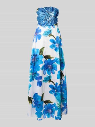 Adrianna Papell Off-Shoulder-Kleid im Allover-Look mit Pailletten
