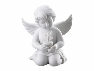 Rosenthal Engel mit Blumentopf Weiss Matt 9999 cm