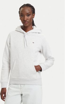 Tommy Jeans Sweatshirt Flag DW0DW19958 Hellgrau Regular Fit