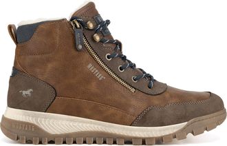 Mustang Jeans Schnürschuhe Mustang 4202-601 Braun