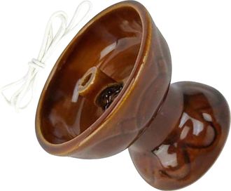 Lurrose Retro Keramik &Ouml;llampe mit Docht f&uuml;r Innenbereich Nostalgische Kerosinlampe als Tischdekoration und Notlicht Geeignet f&uuml;r Wohnzimmer Tempel Hochzeit un