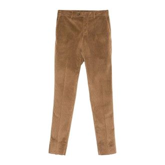 PT01 Pt01 - Pantalon en velours c&ocirc;tel&eacute; &agrave; rayures - Homme - Pantalons - Brun - Taille: S