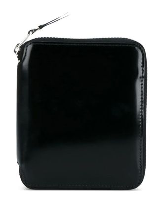 Comme Des Garçons portefeuille en cuir à fermeture zippée - Noir