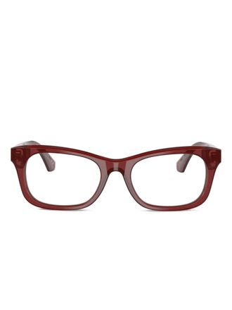 Burberry Sunglasses lunettes de vue &agrave; monture rectangulaire - Rouge