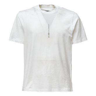 C.P. Company Logo Print Jersey T-Shirt - - Tops - Herren - Wei&szlig; - S