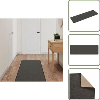 vidaXL Tapis de couloir aspect sisal anthracite 50x150 cm - Tapis De Couloir - Tapis Entr&eacute;e - Tapis Sisal - Tapis Anthracite - Tapis Moderne