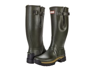 Hunter Hunter - Gummistiefel f&uuml;r Herren - Balmoral - seitlich verstellbar - Dunkles Olivgr&uuml;n