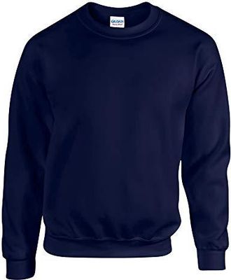 Gildan 50/50 Adult Crewneck Sweat Maillot de survêtement, Bleu Marine, XXXXL Homme
