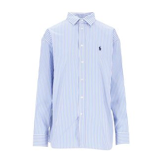 Polo Ralph Lauren Chemise en coton ray&eacute;e - Femme - Blouses et Chemises - Bleu - Taille: 44 FR