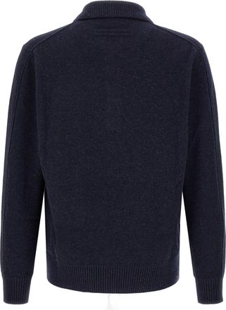 Ermenegildo Zegna Wool-Cashmere Blend Polo Shirt - Navy