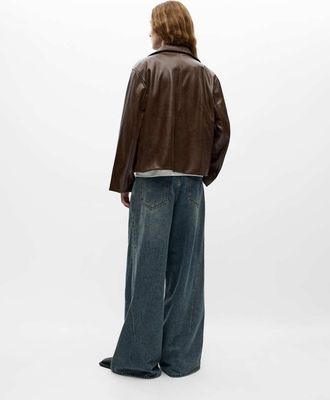 Object Veste enduite chocolat-Marron
