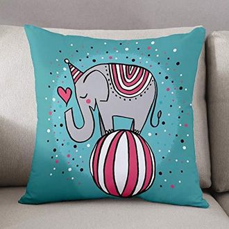 Bonamaison Le Jardin du Lin Zierkissenhüllen, Mehrfarbig, 45x45