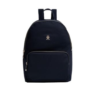 Tommy Hilfiger Damen Poppy Leichter Modischer Schulrucksack mit Laptop-Fach Rucksack, Marineblau, Einheitsgr&ouml;&szlig;e