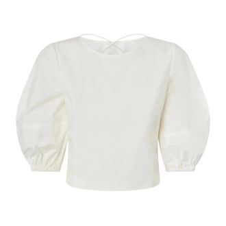 Pinko Pinko, Femme, Blouses et Chemises, Blanc, Taille: 36 FR Acireale Blusa Popeline