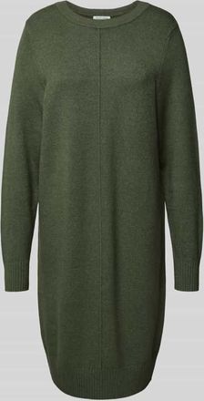 Christian Berg Knielanges Strickkleid mit Rundhalsausschnitt