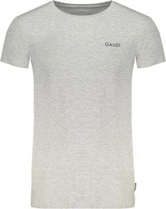 Gaud&igrave; Graues Baumwoll-Print-Logo-T-Shirt - - Tops - Herren - Grau - XL