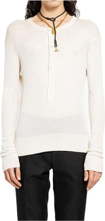 Tom Ford Herren, Strickwaren, Wei&szlig;, MGr&ouml;&szlig;e