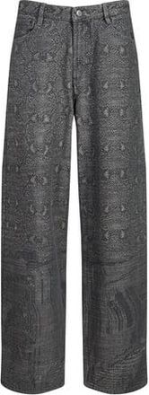 Daily Paper Clothing Pantalon large en coton m&eacute;lang&eacute;