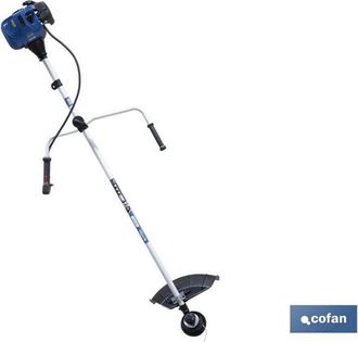 cofan Benzin-Freischneider mit 2-Takt-Motor 1450 W 180 x 60 x 27 cm (inklusive klappbarem Lenker und Tragegurt)