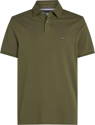 Tommy Hilfiger Piqu&eacute;-Poloshirt 1985 Regular Fit mit Stretch und Flag-Stickerei in