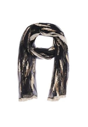 Queen Helena Foulard l&eacute;ger avec strass &eacute;charpe voile transparente &eacute;tole &eacute;l&eacute;gante femme SC029, or, Taille unique