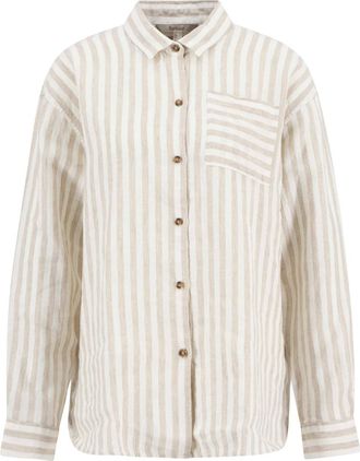 Barbour Femme, Blouses et Chemises, Multicolore, Taille: 40 FR Annie Striped Linen Shirt