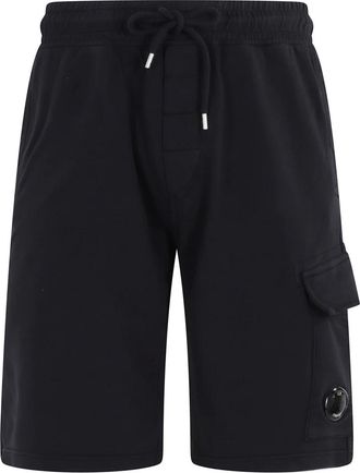 C.P. Company C.p. Company, Homme, Shorts, Bleu, Taille: M Light Fleece Cargo Lens Sweatshorts