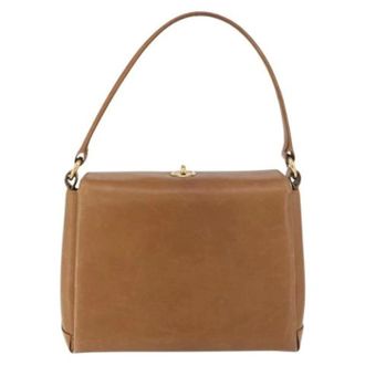 Gucci Sac &agrave; main vintage en cuir Pre-owned - Femme - Pre-owned - Brun - Taille: ONE Size