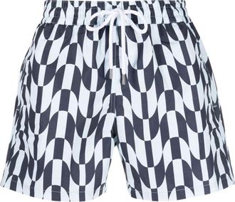 Frescobol Carioca Homme, Maillots de bain, Multicolore, Taille: XL Copacabana Checkered Swim Shorts