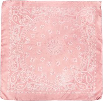 Golden Goose Foulard Dor&eacute; Paisley Imprim&eacute; Soie