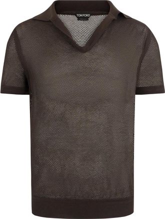 Tom Ford Homme, Tops, Brun, Taille: L T-Chemises