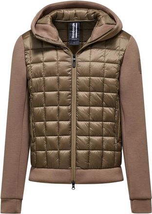 Bomboogie Homme, Vestes, Brun, Taille: 2XL Veste courte bi-mati&egrave;re avec capuche