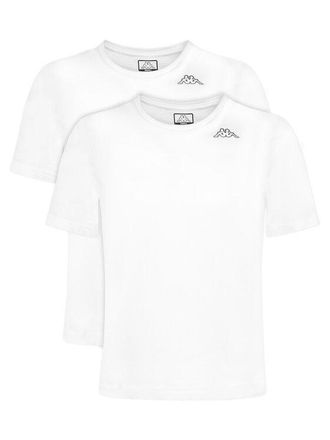 Kappa T-Shirt-Set Logo Alyce 322564W Wei&szlig; Regular Fit