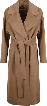 Max Mara Femme, Manteaux, Brun, Taille: 38 FR Heller Belted Coat