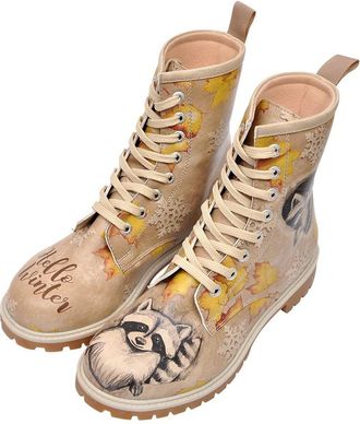 Dogo Schuhe Vegane Damen Boots Stiefeletten - Raccoon 39