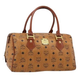 MCM Pre-owned Toile sacs-main - Femme - Pre-owned - Brun - Taille: ONE Size