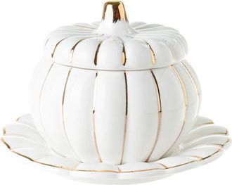 BESPORTBLE 1satz Keramisches Kürbis Deckel Praktisches Geschirr Für Suppen Und Snacks Und Stilvoll Für Küche Elegantes Design Perfektes Für Freunde