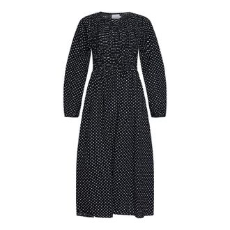 Noella Viol Kleid Baumwolle in Schwarz gepunktet