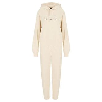 Emporio Armani Emporio Armani Ea7, Femme, Sport, Beige, Taille: 42 FR Surv&ecirc;tement en m&eacute;lange de coton et de modal