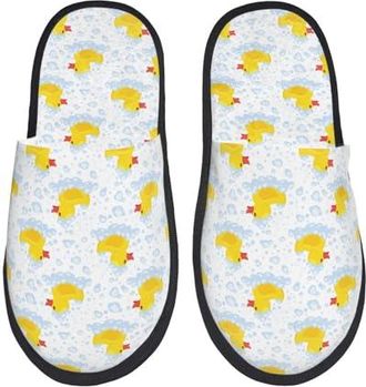 Generic Canard En Caoutchouc Jaune Homme Femme Pantoufles Chaud Slippers Antid&eacute;rapantes Chaussons Pour Maison Hiver Int&eacute;rieur M