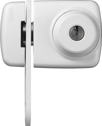 ABUS T&uuml;rsicherung Zusatzschloss mit Sperrb&uuml;gel 7535 wei&szlig;