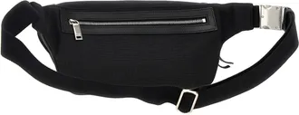 Saint Laurent Canvas and Leather Belt Bag - Black