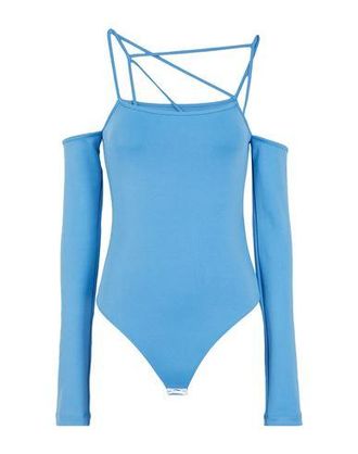 8 by YOOX JERSEY OFF-SHOULDER STRAP DETAIL BODYSUIT